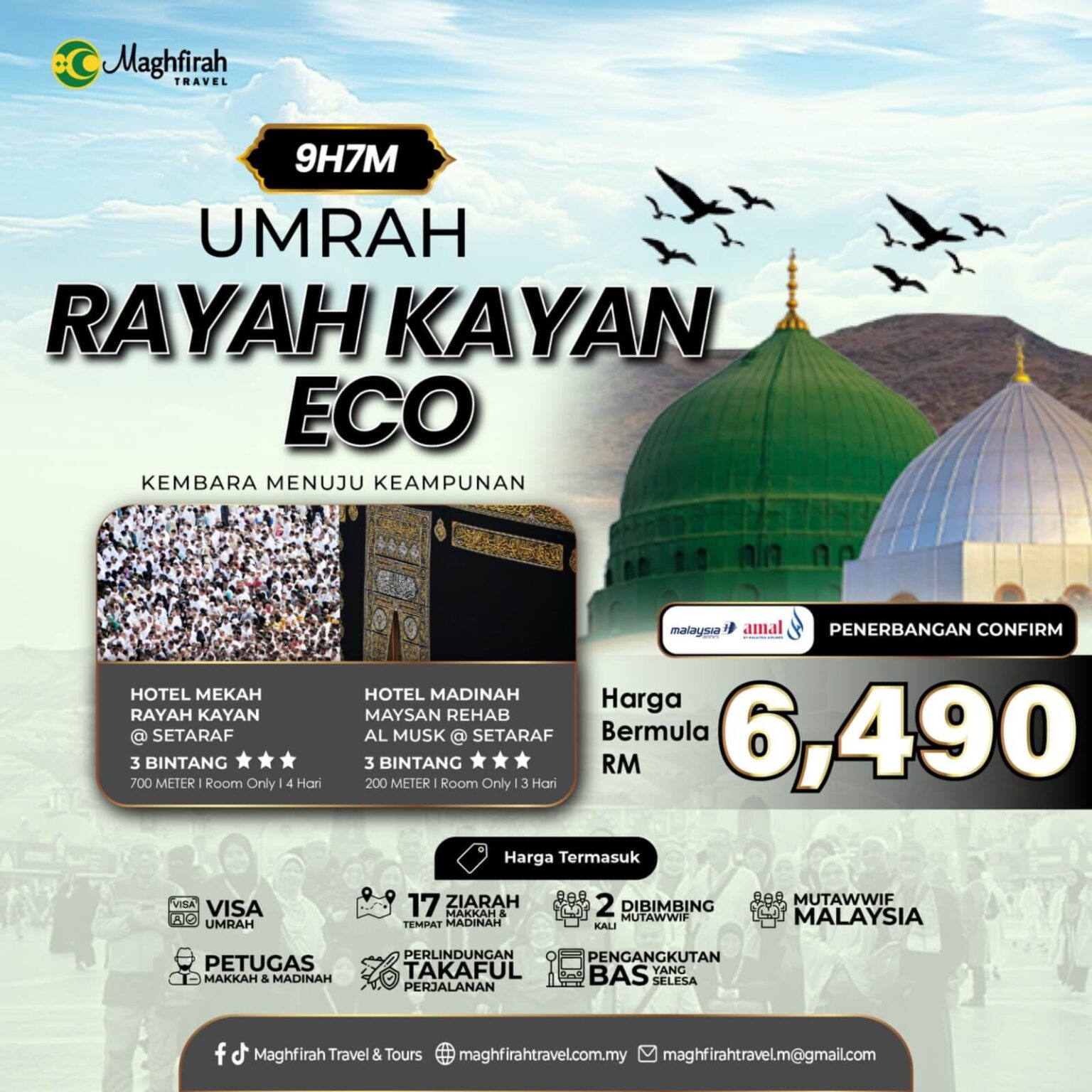 Pakej Umrah 2025 - Maghfirah Travel & Tours Sdn Bhd